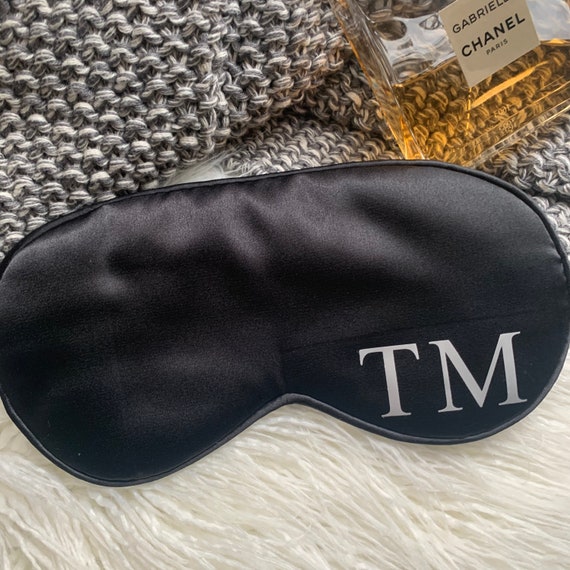 Monogrammed Sleep Mask Initials Gift Ideas Bridesmaid | Etsy
