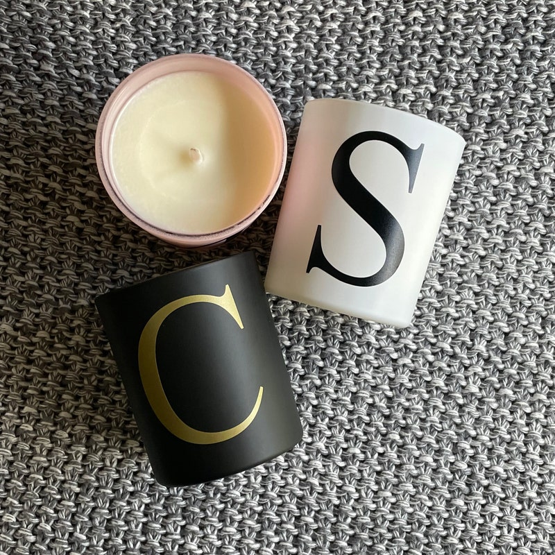 Monogram Candle - Etsy