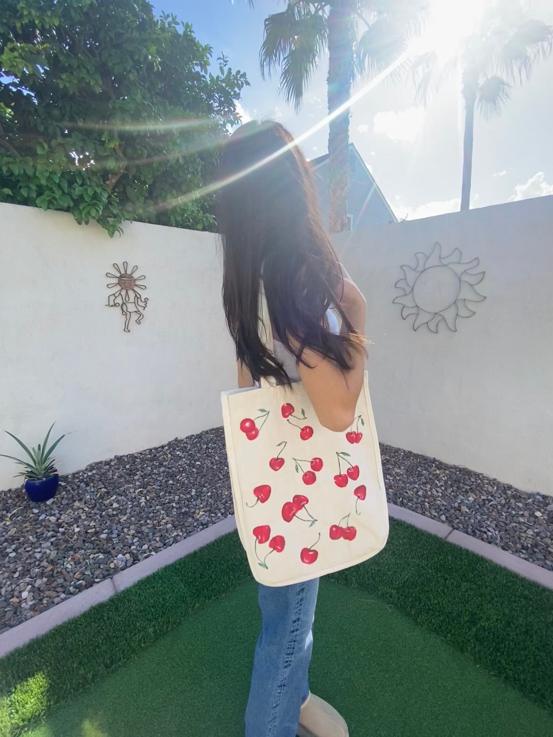 Cherry Tote Bag - Etsy