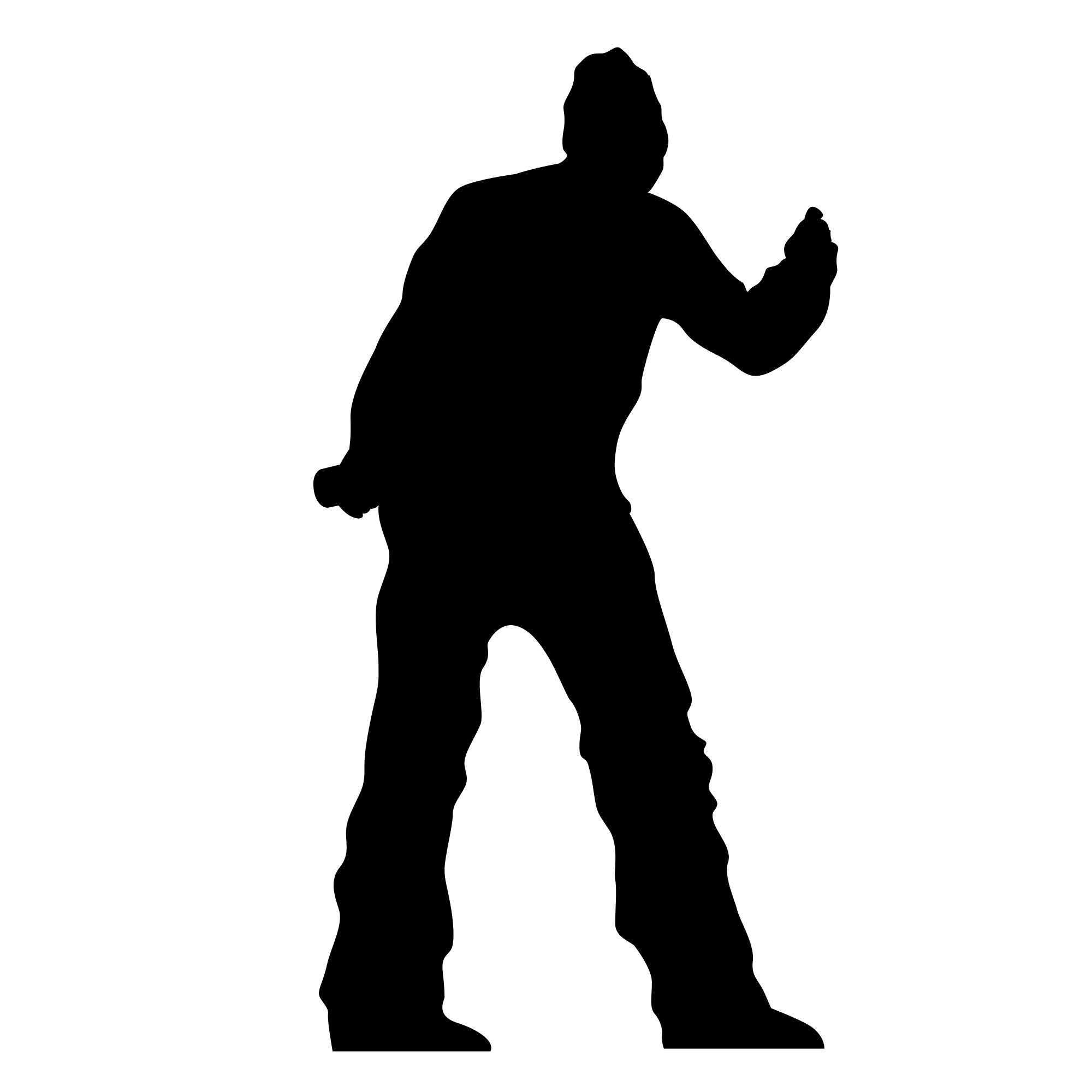 Angry Man Silhouette