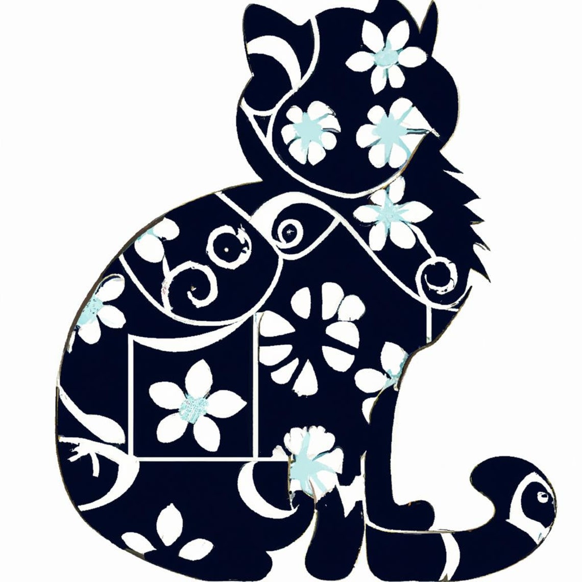 Cat Silhouette Svg File Pdf Vector File Cat Svg Eps - Etsy