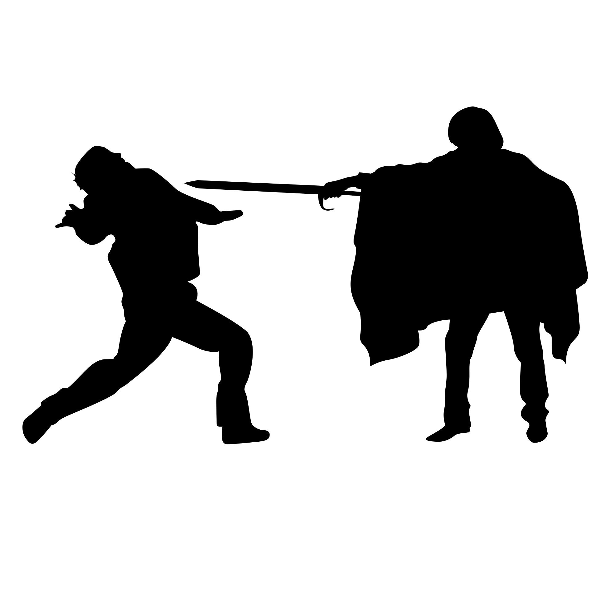 Sword Fighting Clipart