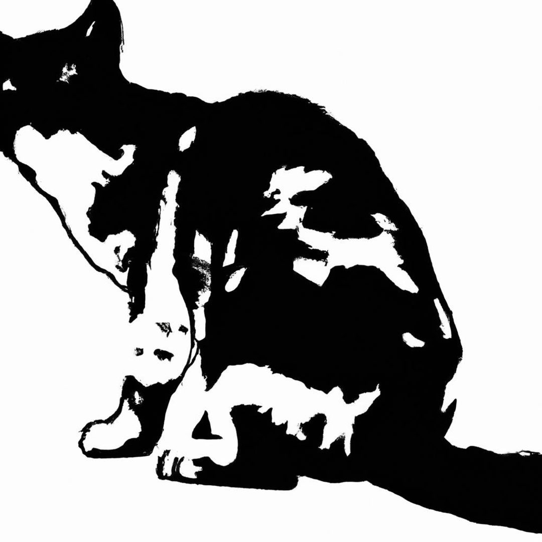 Cat Silhouette Vector File Cat Svg Eps Svg File Digital - Etsy Australia