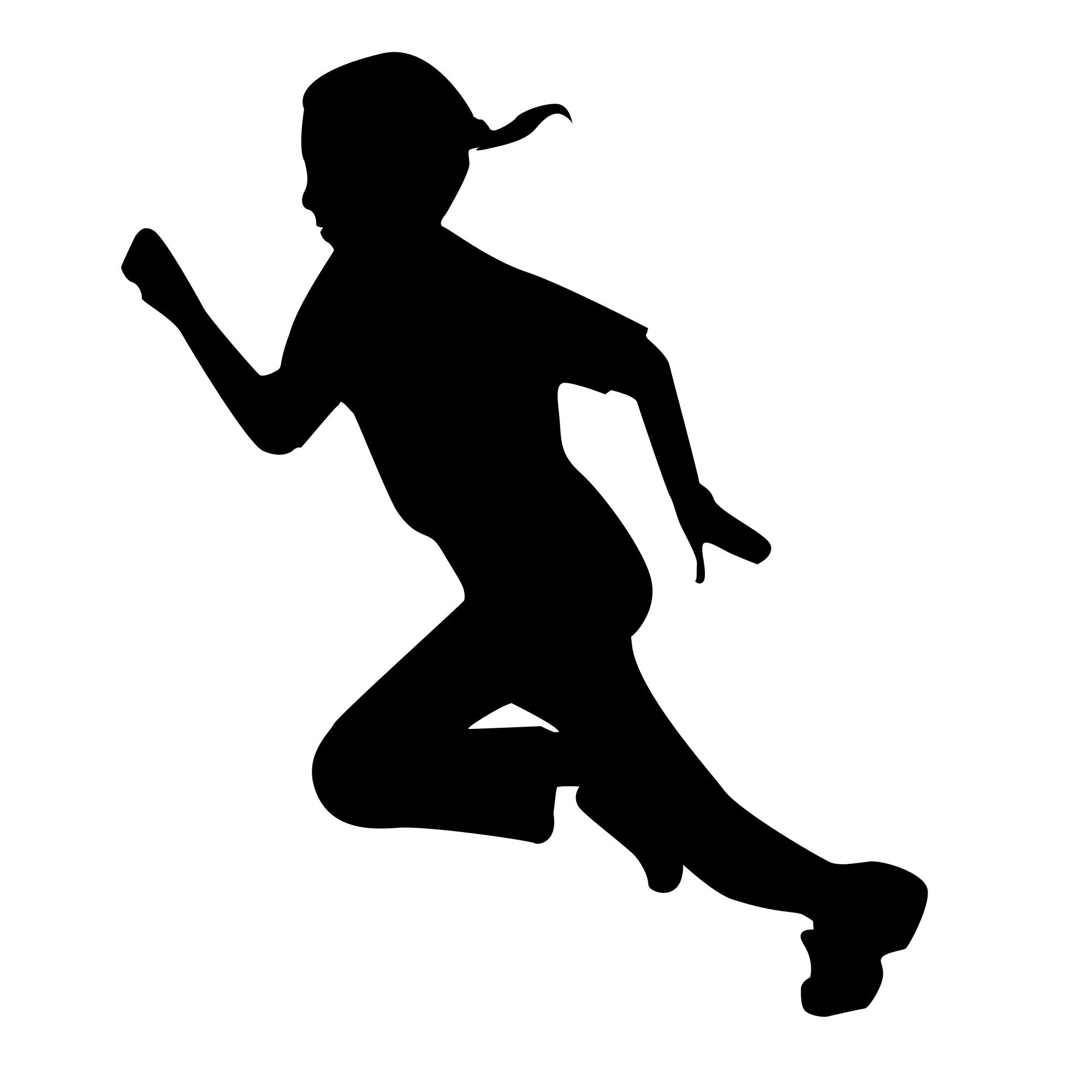 Girl Runner Silhouette