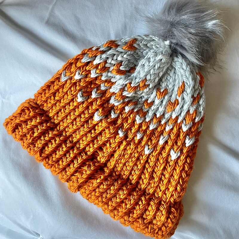 Heart Knit Hat - Etsy