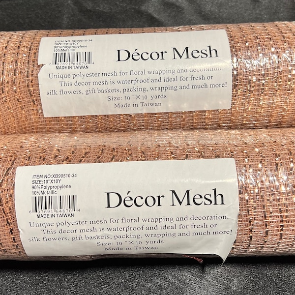 Gold Deco Mesh - Etsy