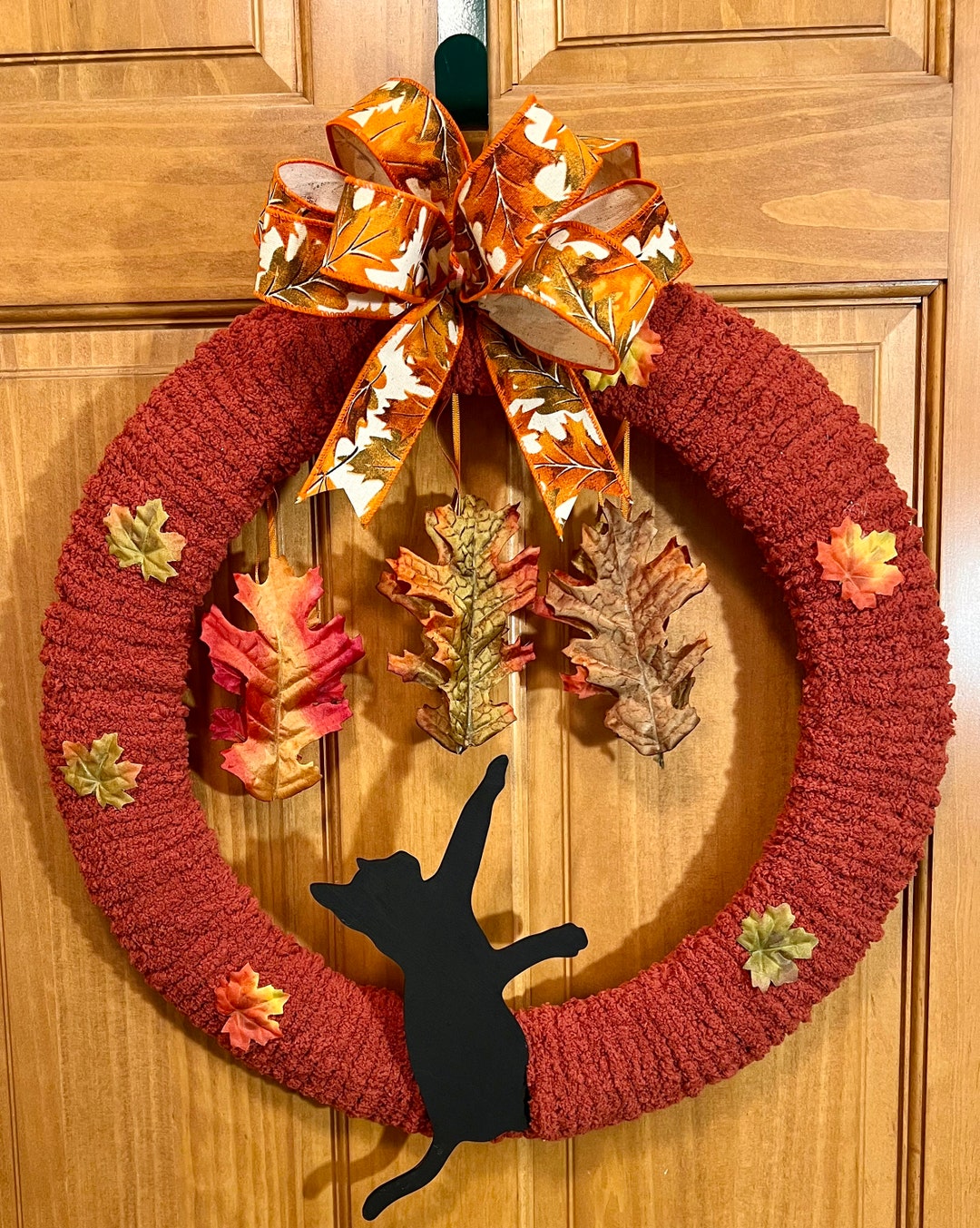 Fall Cat Lovers Wreath, Cat Wreath, Fall Wreath - Etsy