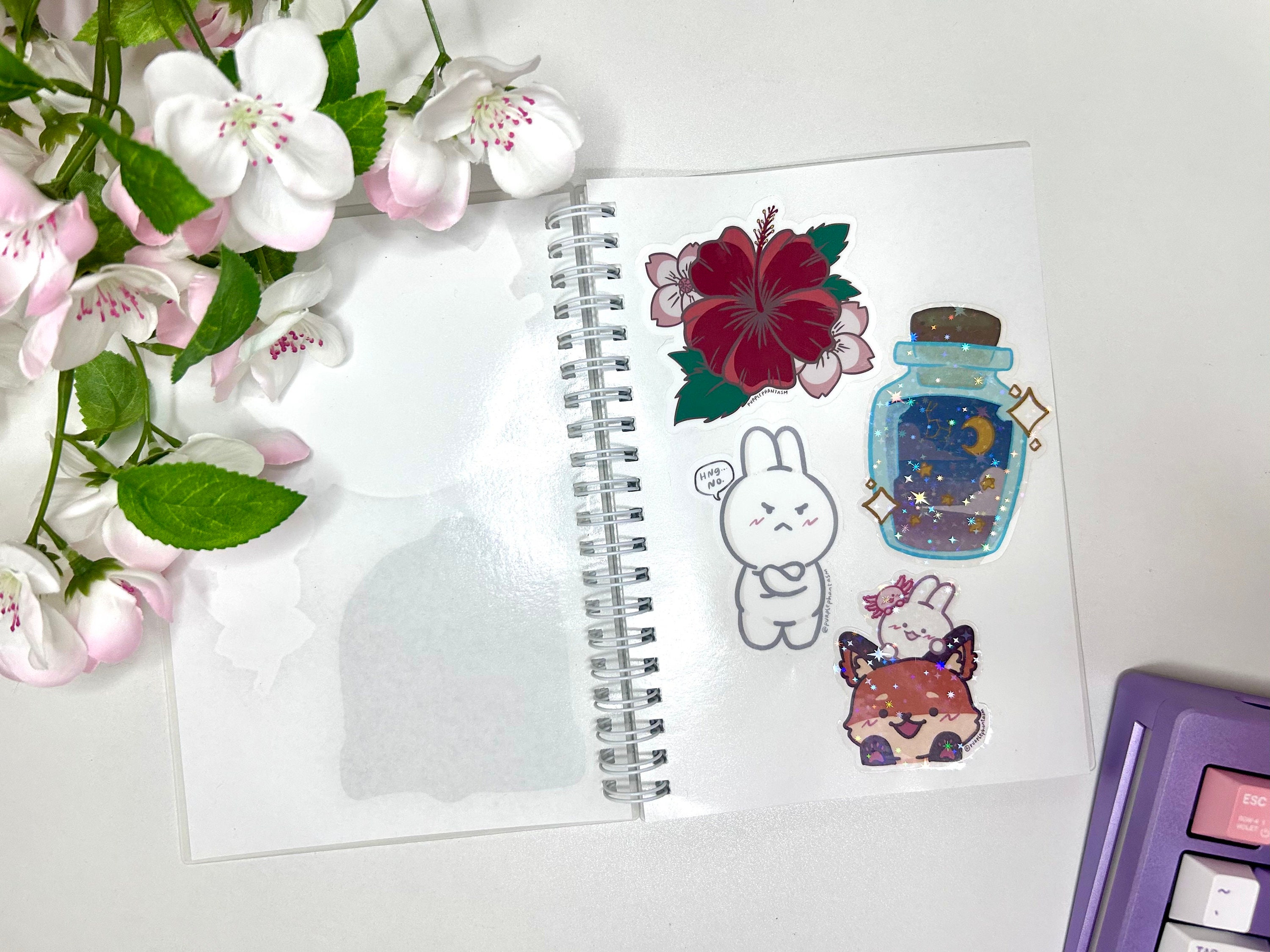 Reusable Sticker Book Strawberry Pattern Sticker Albums Kawaii ...