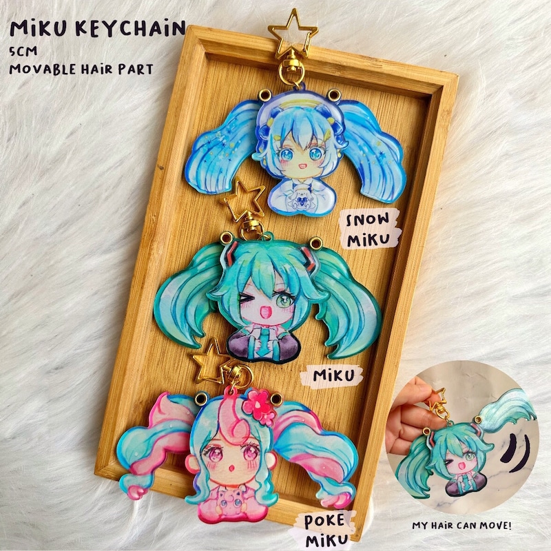 Miku Keychain - Etsy