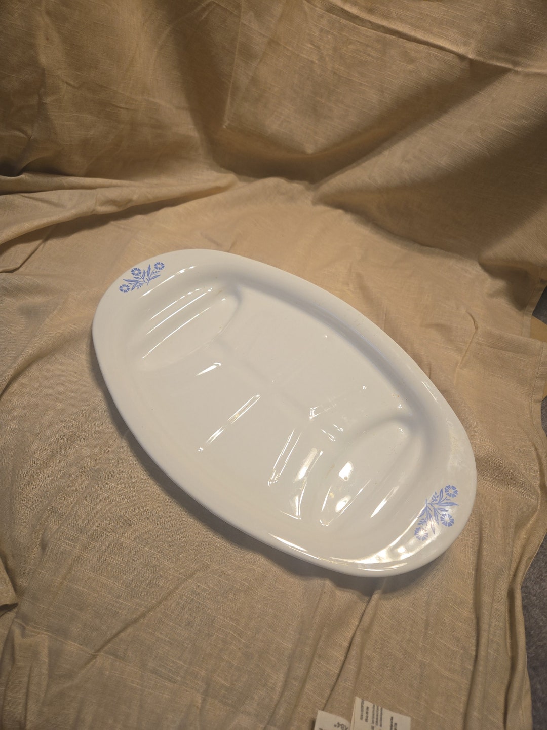 Corning Ware. Vintage, Blue Cornflower Meat Platter - Etsy