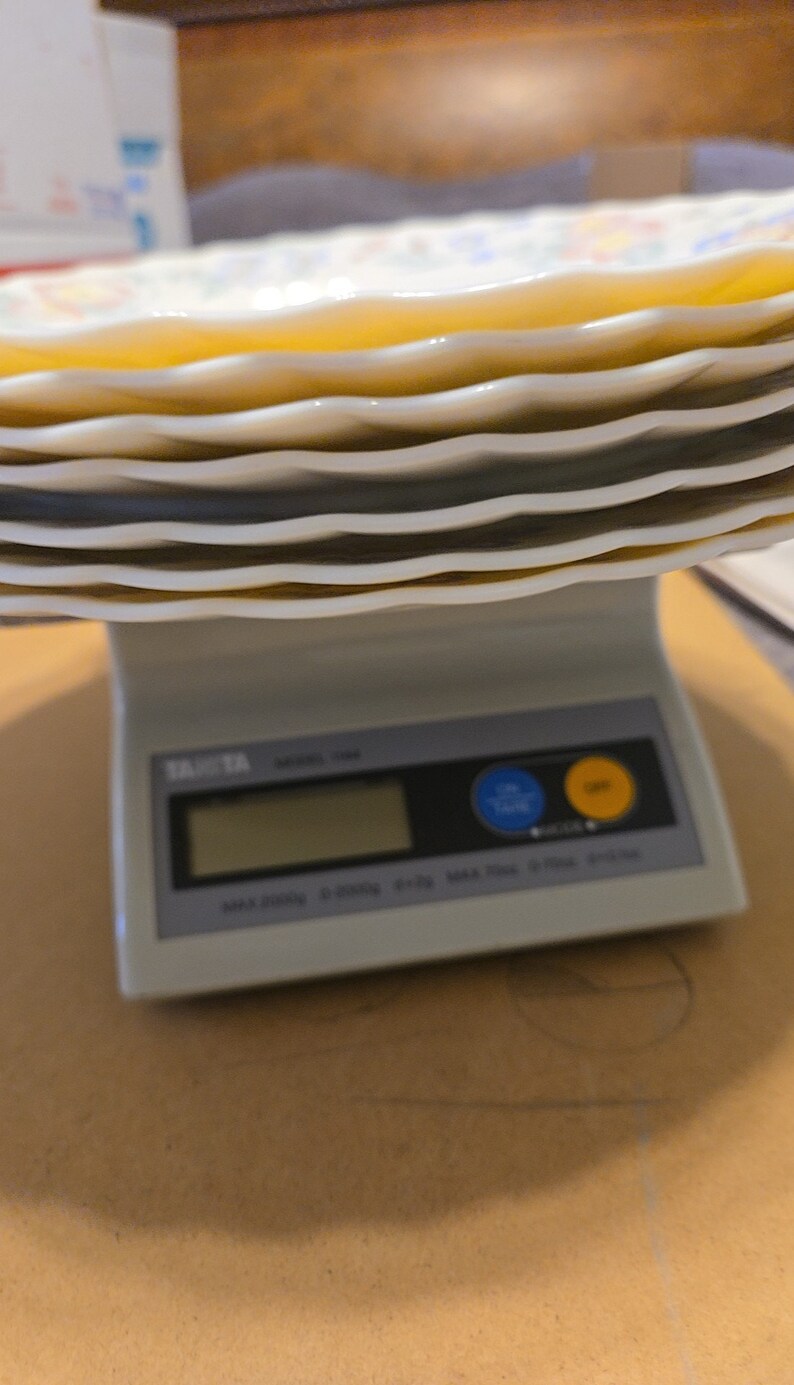 Vintage 8 Arcopal France Champetre Glass 10.75 Inch Plates With Floral ...