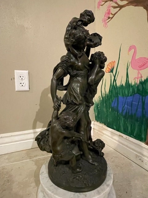 Dancing Bacchantes and Putti After Clodion, Made in 1860, France - Etsy