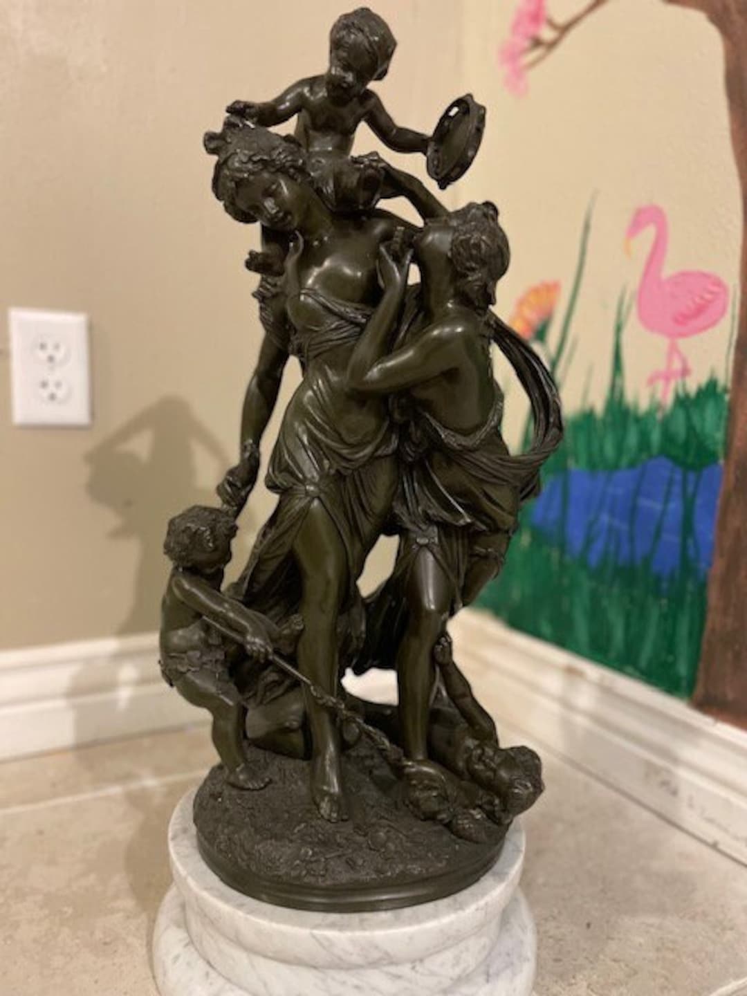 Dancing Bacchantes and Putti After Clodion, Made in 1860, France - Etsy