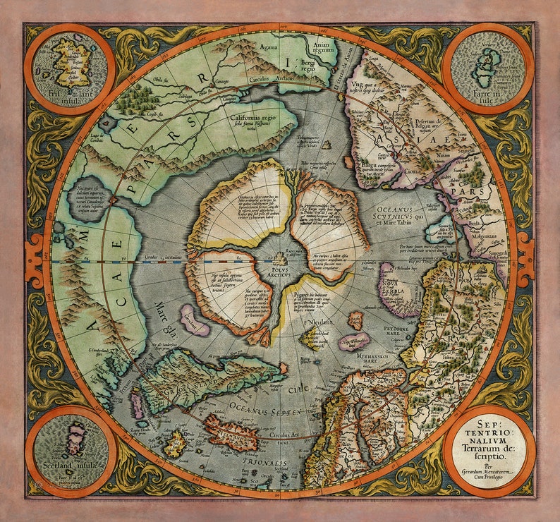 The Mercator Map of the 16th Century. Rediscover the Lost Hidden ...