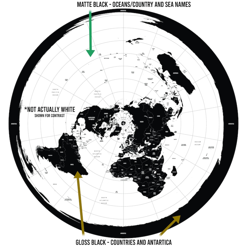 Presentamos el mapa de Tierra plana de 1892 de Gleason mejorado ...
