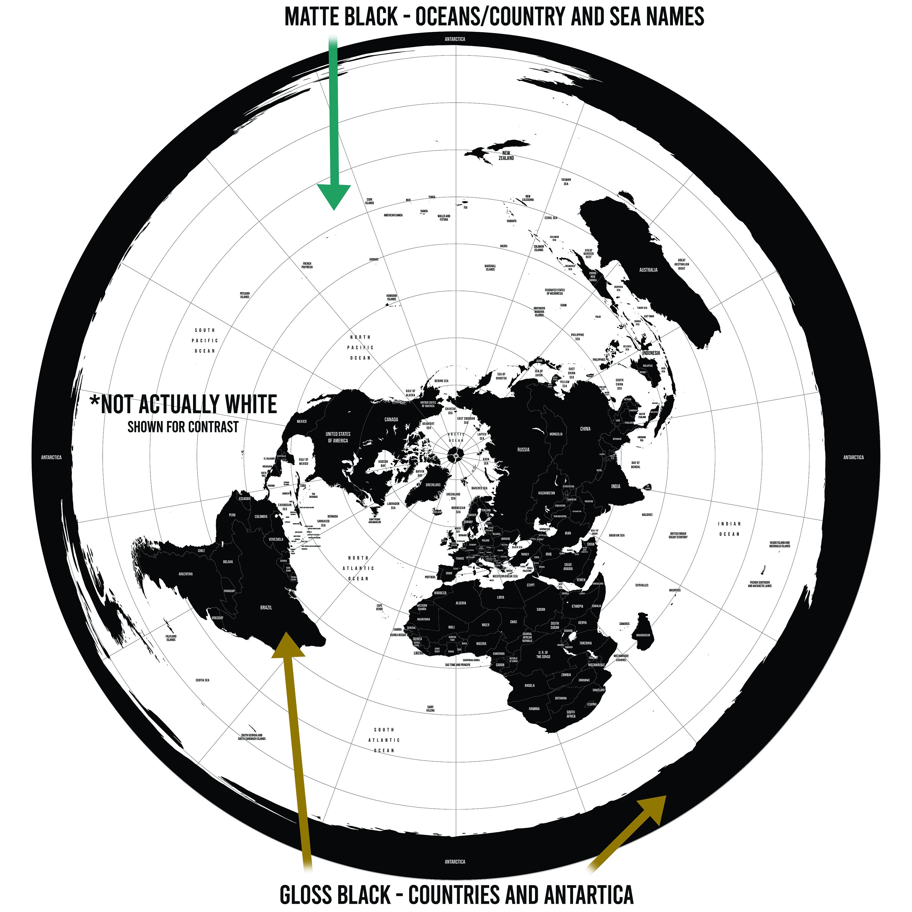 Introducing the Enhanced Gleason's 1892 Flat Earth Map: Finish Combo ...
