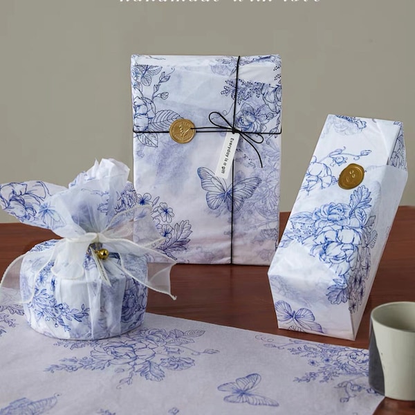 Blue Tissue Paper - Etsy