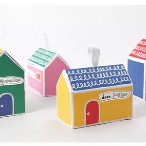 Cute House Style Bakery Boxes/ Gift Boxes / Favor Boxes/treat Boxes ...