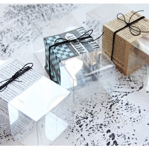 Transparent Bakery Boxes for Cookies, Candy, Chocolate, Snacks - Set of ...