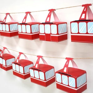 Red Cable Car Baking Boxes: Festive Treat Packaging (set of 5) - Etsy