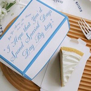 White and Blue Cake Boxes With Cardboards – Cookies Packaging- Baked ...