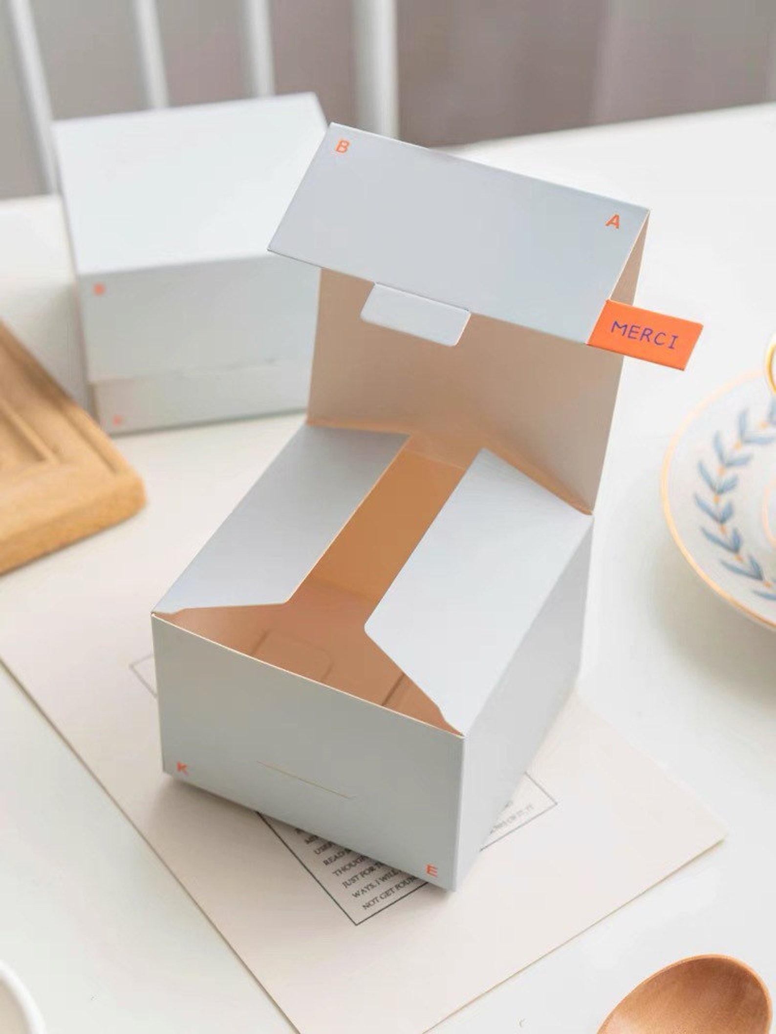 Bakery Boxes/pink/orange/light Blue/light Green Bakery - Etsy