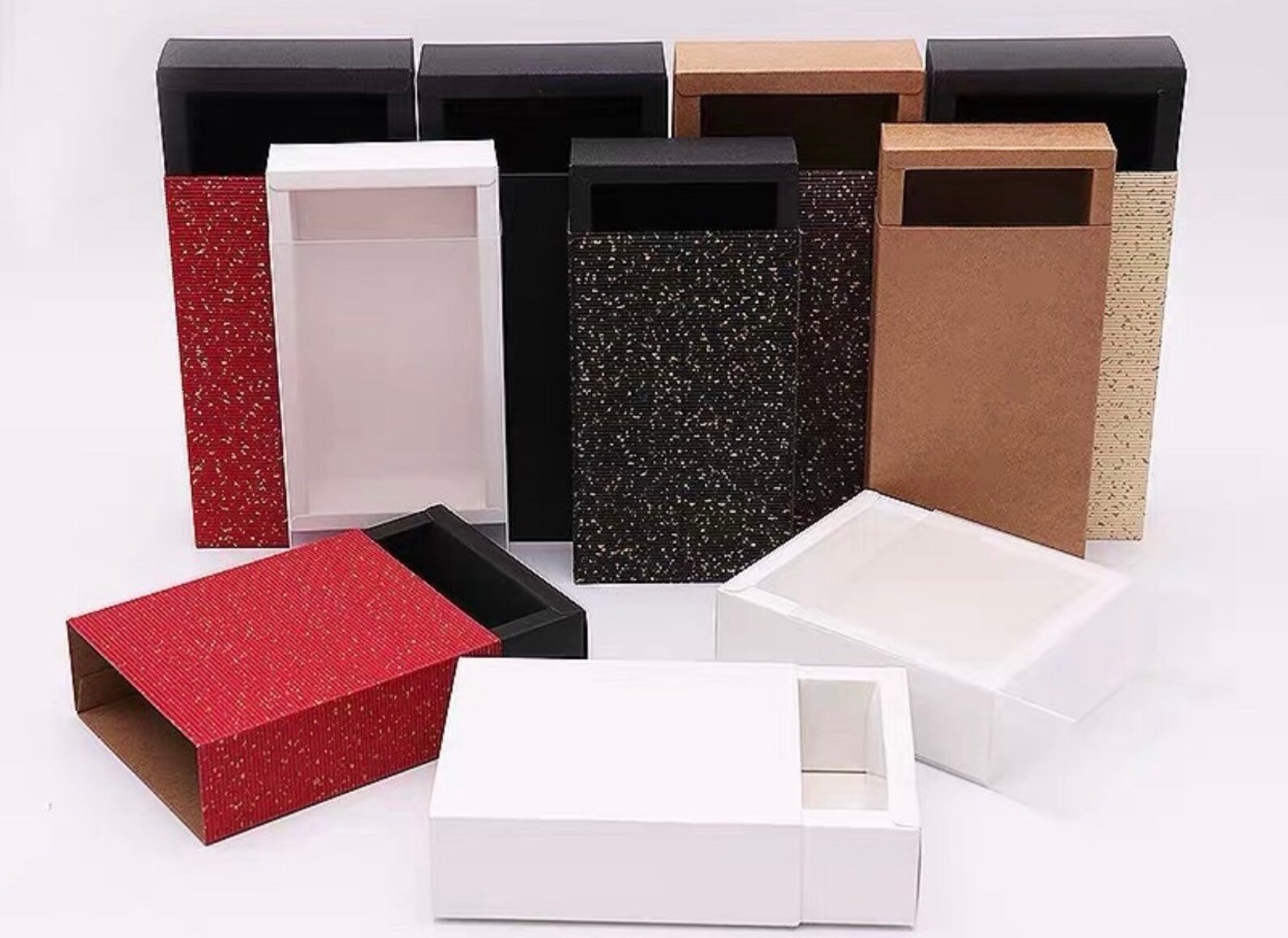 Translucent Black/kraft/beige Thick Boxes bakery - Etsy