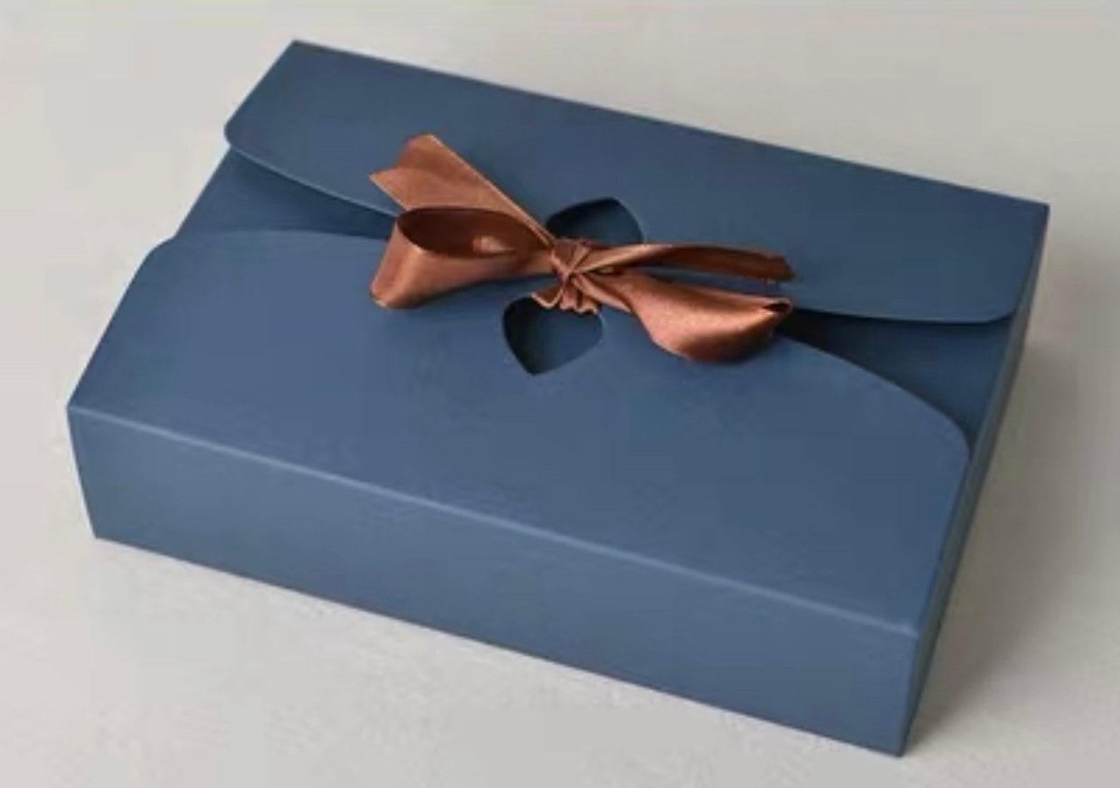 Black/blue/brown Kraft Box With Bow Ribbon -favor Boxes, Gift Boxes ...