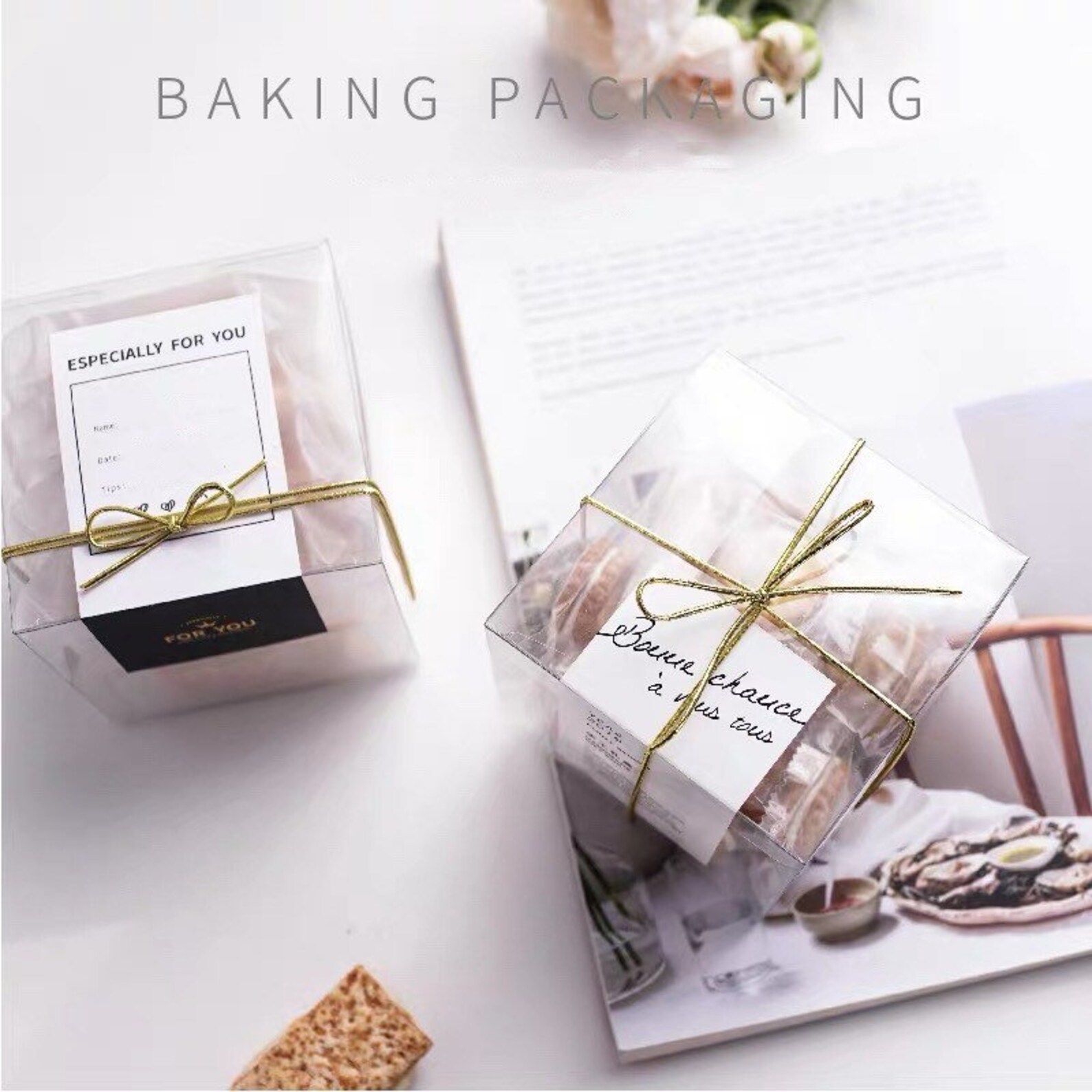 Transparent Bakery Boxes for Cookies Candy Chocolate Snacks - Etsy