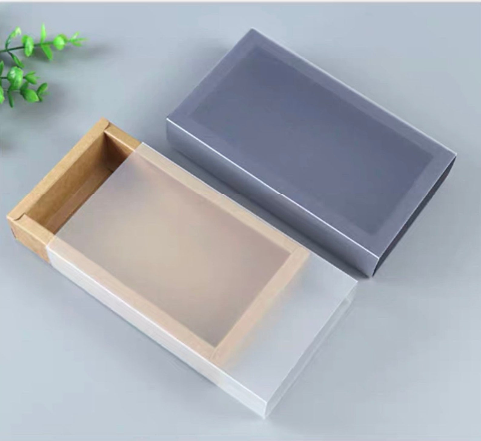 Translucent Black/kraft Thick Durable Boxes -bakery Supplies /carrier ...