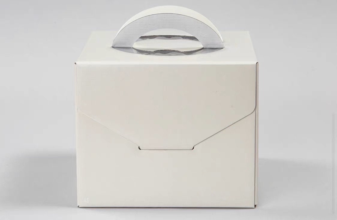 Cake Boxes With Handles & Boards: 6-inch Bakery Packaging - Set of 5 - Etsy