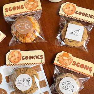 Cute Cookie Packaging Bags With Header Cards–food Safe Bakery Bags for ...
