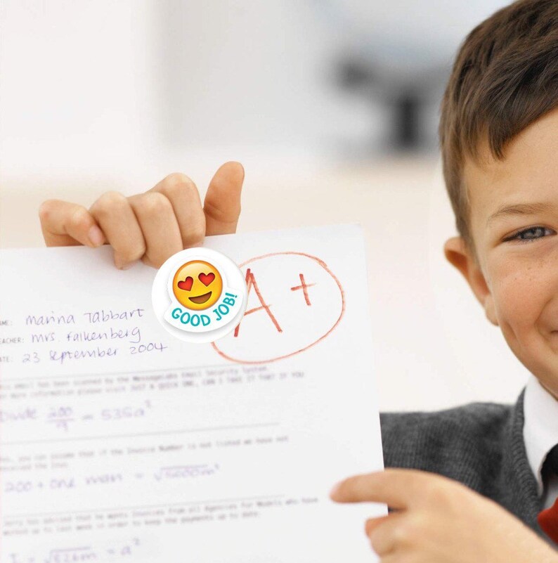 Roll of 500pcs Emoji Stickers Bakery Sticker1 Inch Round - Etsy