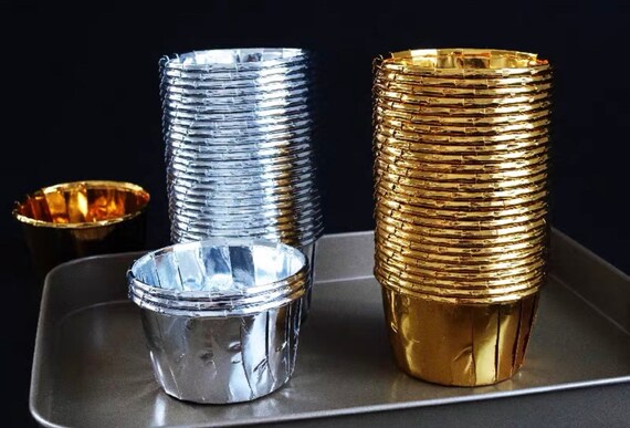 Gold / Silver / Rose Gold Baking Cups Decorative Border | Etsy