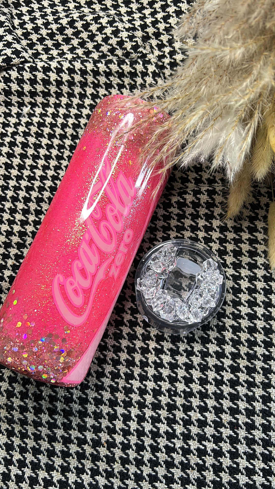 Pink Coca-cola Tumbler 20 Oz , Customizable Coca-cola Cup Skinny ...