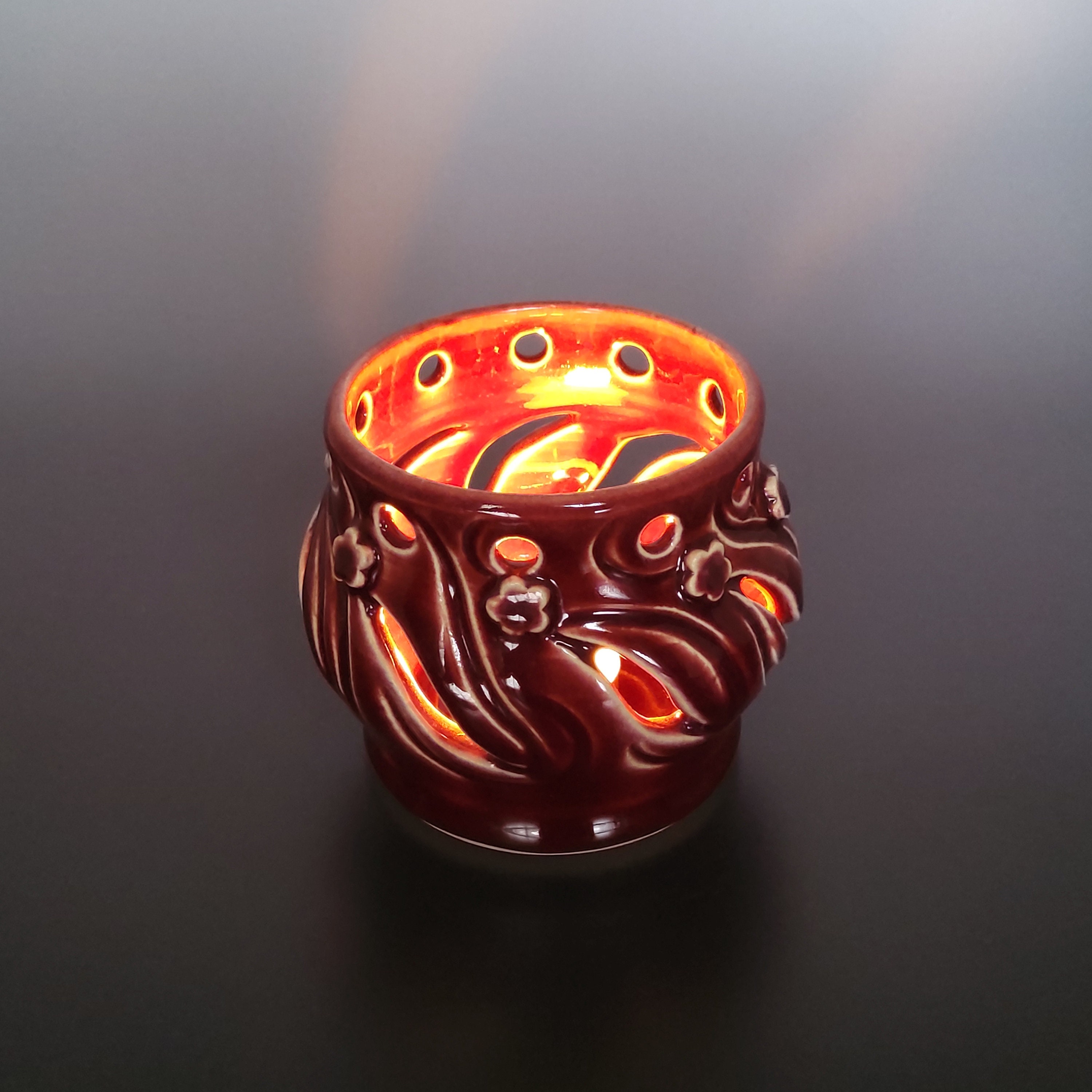 Handmade Pottery Luminary - Etsy