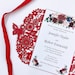 Special Red Laser Cut Wedding Invitations, Butterfly Laser Pocket With ...