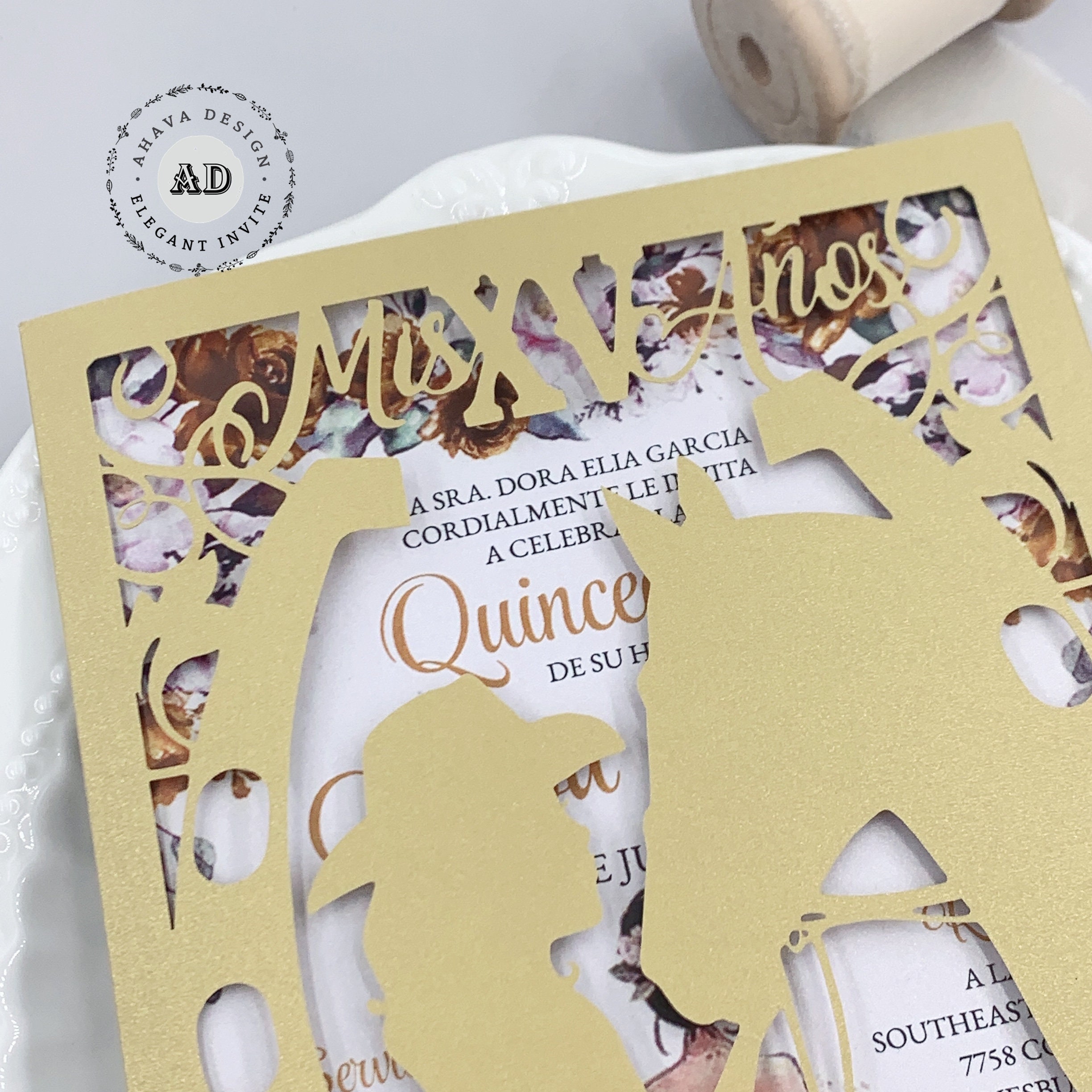 Rapunzel Laser Invitation Gold Tangled Princess Birthday - Etsy