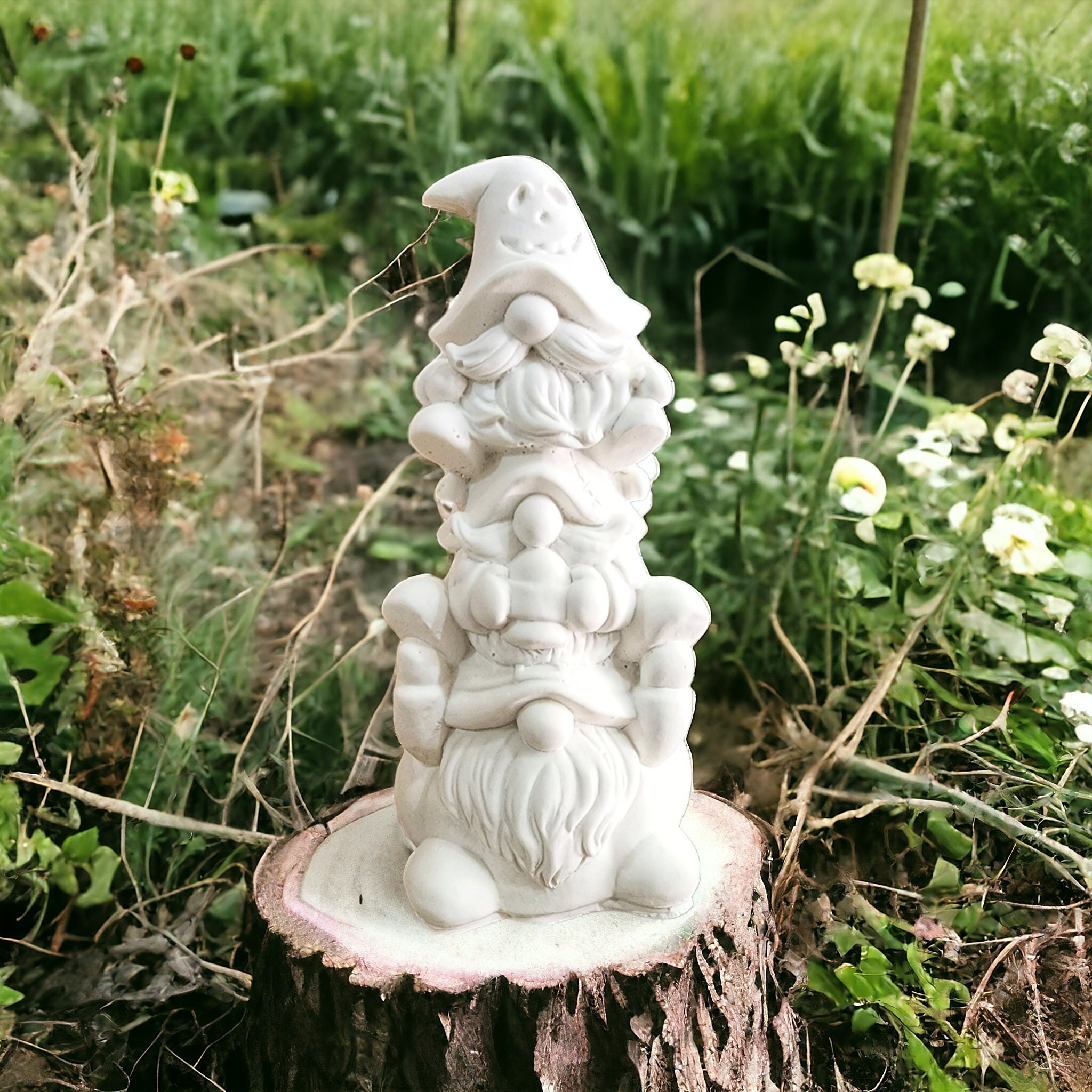 Ready to Paint Gnomes, Three Happy Gnome, Happy Gnome, Paint Your Own ...