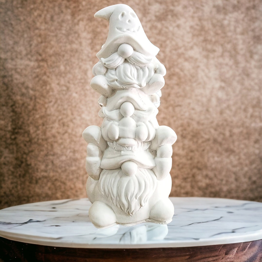 Ready to Paint Gnomes, Three Happy Gnome, Happy Gnome, Paint Your Own ...