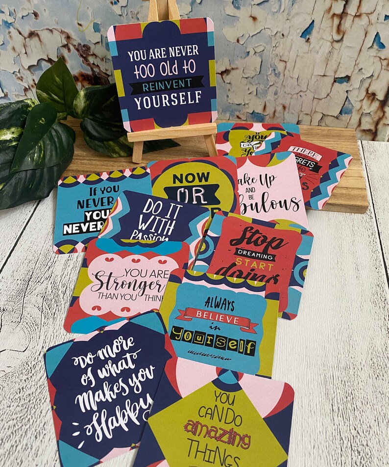 Boho Affirmation Cards: Printable Daily Inspiration (PDF Download, 8 ...