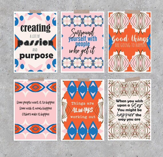 A4 A3 Instant Download Urban Candy Positive Affirmation prints for ...