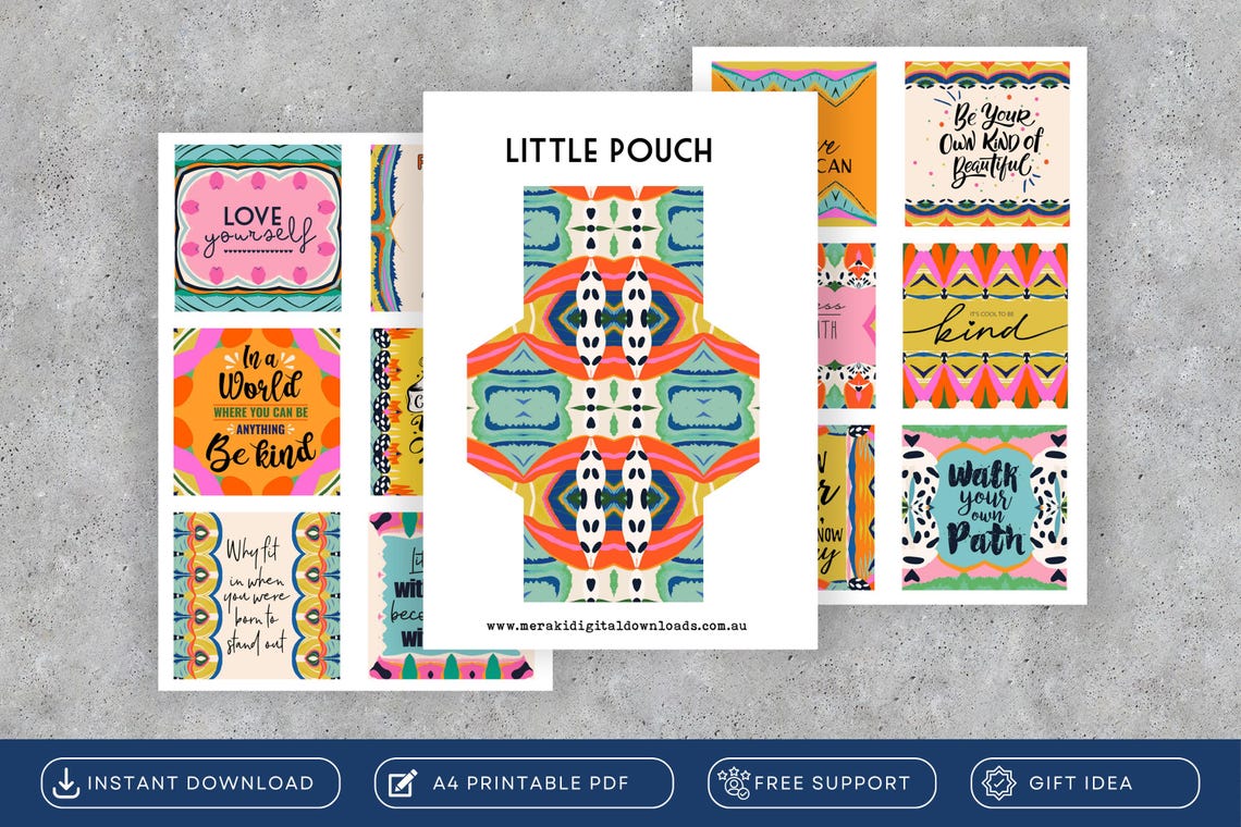 12 Printable Tween Affirmations Cards, INSTANT DOWNLOAD, Inspirational ...