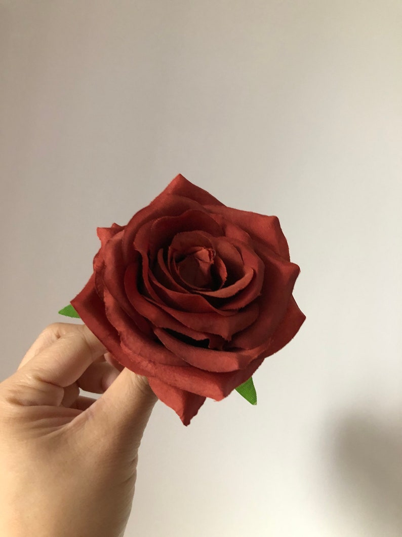 10-100pcs Rust Orange Roses Model B Burnt Orange Rose Head for - Etsy