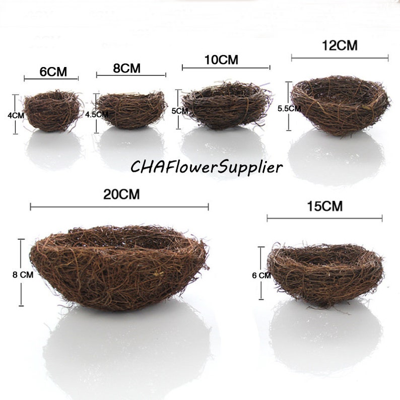 4pcs Handmade Spring Bird Nest 4 Inch Bird Nest Natural | Etsy