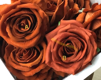 Burnt Orange Rose - Etsy