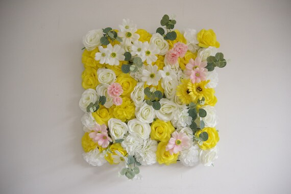 Flower Panels 19x19 Flower Wall Screen Artificial - Etsy