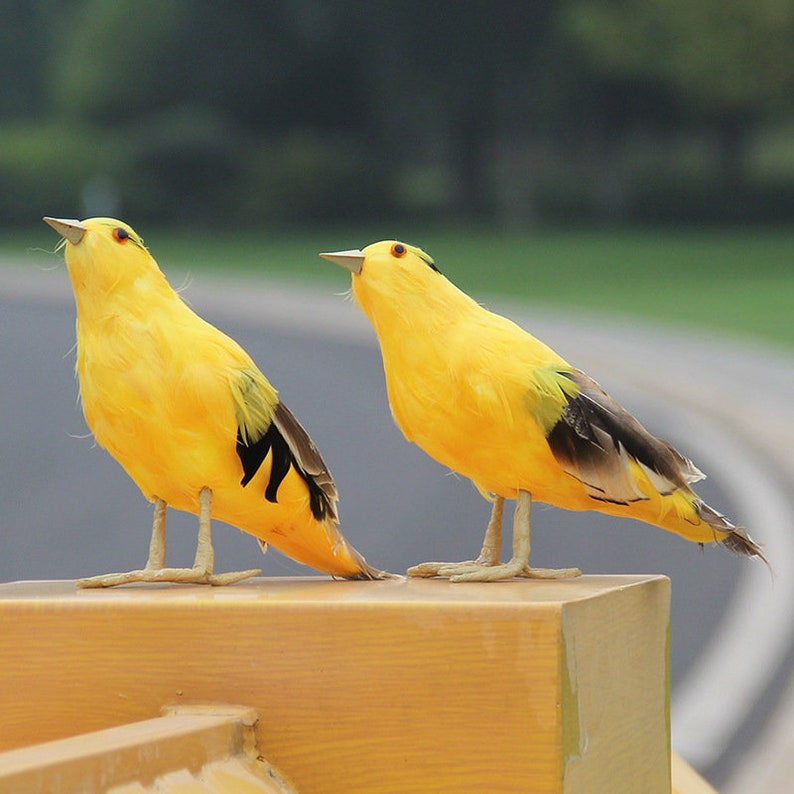 Red Birds Artificial Birds Fake Feathered Foam White Birds - Etsy