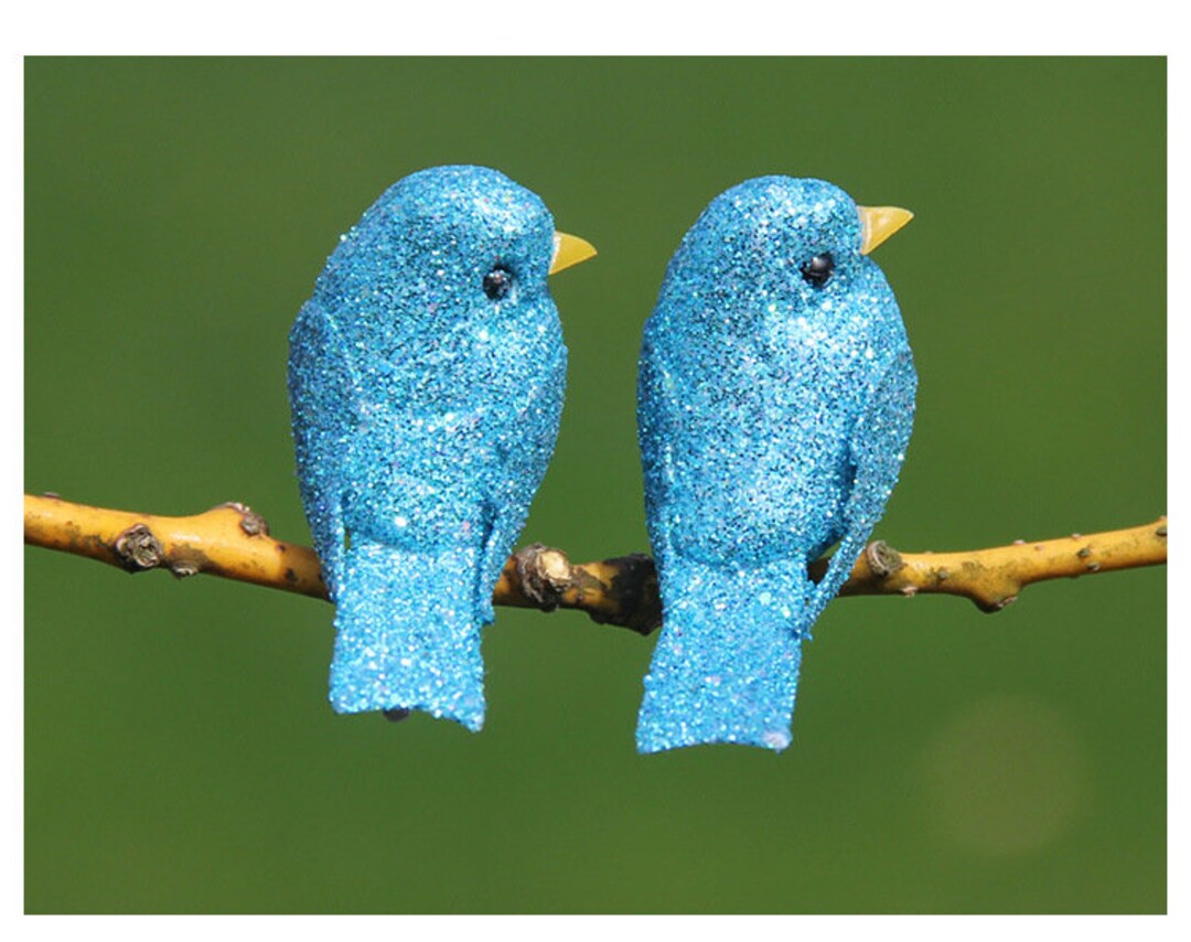 Blue Artificial Bird,blue Fake Birds, Bling Birds for Chrismas Party ...