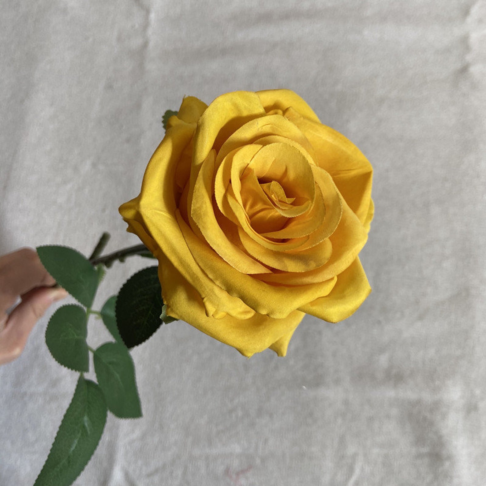 10pcs Royal Blue Silk Roses Head Artificial Yellow Flowers - Etsy